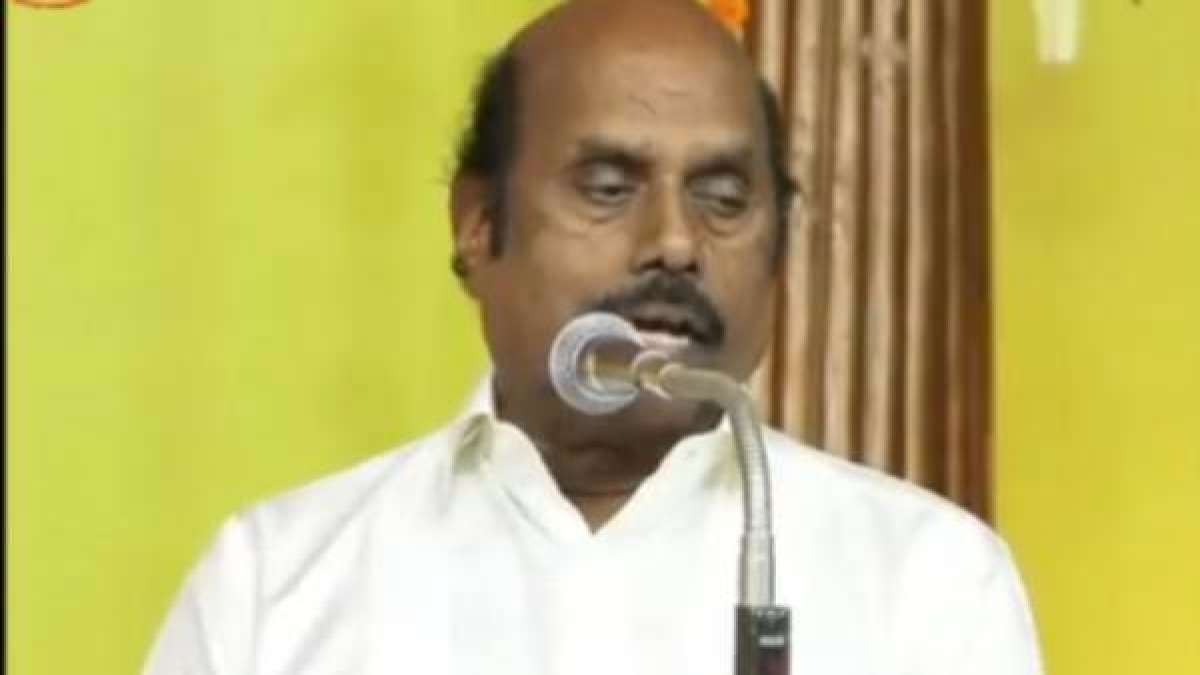 'ஓர் கன்னித் தமிழே வா'.. சொந்தமாக பாட்டு எழுதி ராகத்துடன் மேடையில் ...