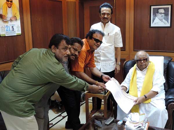 திமுகவில் இணைந்தார் நடிகர் எம்.ஆர்.ஆர். வாசு விக்ரம் | MRR Vasu vikram ...