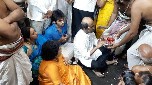 அத்திவரதர் கோவிலில் நள்ளிரவில் சிறப்பு தரிசனம் செய்த ரஜினிகாந்த் ...