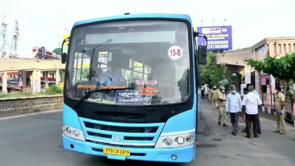 57 நாட்களுக்கு பிறகு புதுச்சேரியில் பேருந்து சேவை தொடக்கம்.. பொதுமக்கள் ...