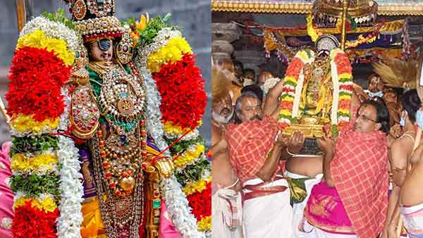 ஸ்ரீரங்கம் ரங்கநாதர் கோவிலில் கைத்தல சேவை - திருமங்கை மன்னன் வேடுபறி ...