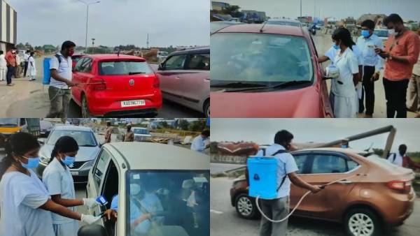 தமிழக-கர்நாடக ஒசூர் எல்லையில் குவிந்த அதிகாரிகள்! தீவிர வாகன சோதனை ...