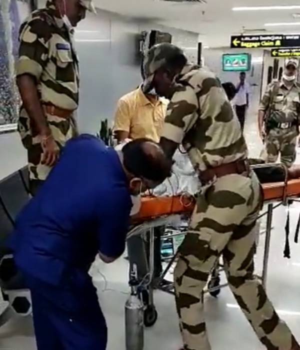 சென்னை ஏர்போர்ட்டில் பரபரப்பு.. திடீரென விழுந்து துடித்த பயணி.. சட்டென ...