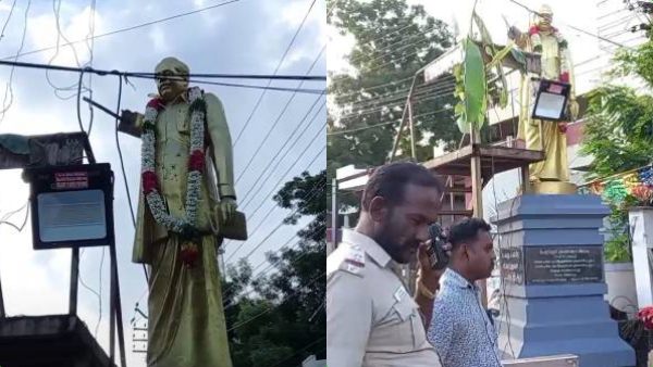 அண்ணா சிலை கை உடைப்பா? கேட்டவுடன் வேகமாக ஓடிய அதிமுகவினர் ...