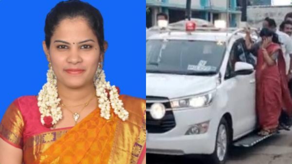 "நிஜ இரும்பு பெண்" மேயர் பிரியா! முதல்வர் கான்வாய் வாகன படிக்கட்டில் ...