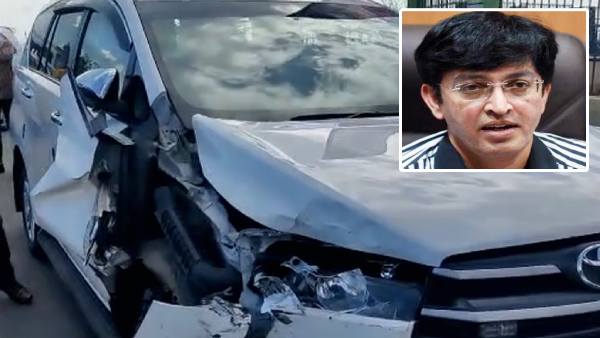 விபத்தில் சிக்கிய ராதாகிருஷ்ணன் ஐஏஎஸ் கார்.. சென்னையில் பரபரப்பு ...