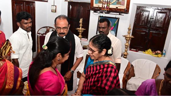 கலிங்கப்பட்டியில் நடைபெற்ற வளைகாப்பு விழா! அப்படியே வைகோ வீட்டுக்கு ...