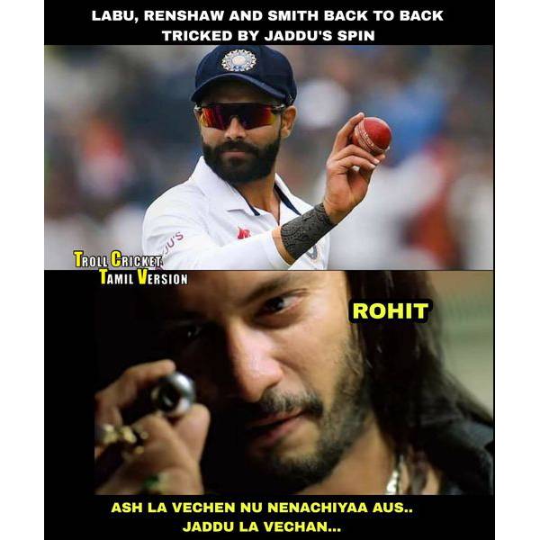 "லட்டுல வச்சேன்னு பார்த்தியா, ஜட்டுல வச்சேன்" இந்தியா - ஆஸ்திரேலியா ...