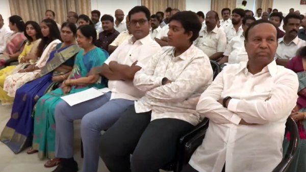 trb raja : மகன் பதவியேற்பதை முதல் வரிசையில் குடும்பத்துடன் அமர்ந்து ...