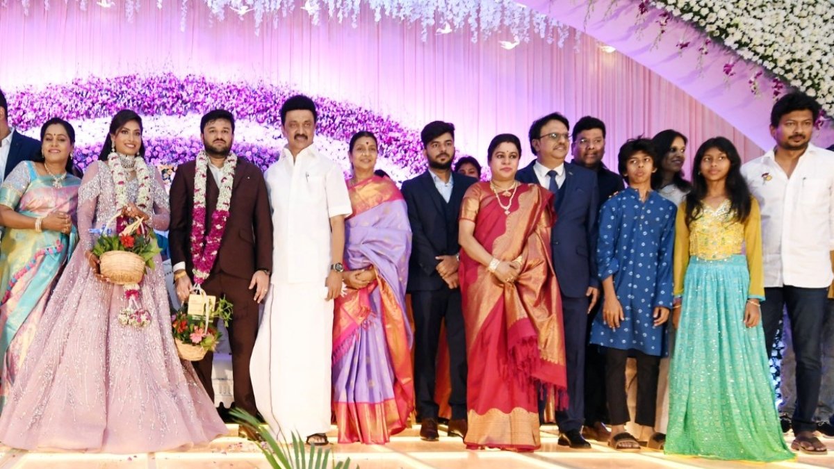 மைத்துனர் மகன் திருமணம்! நேரில் சென்று வாழ்த்திய முதலமைச்சர் ஸ்டாலின் ...