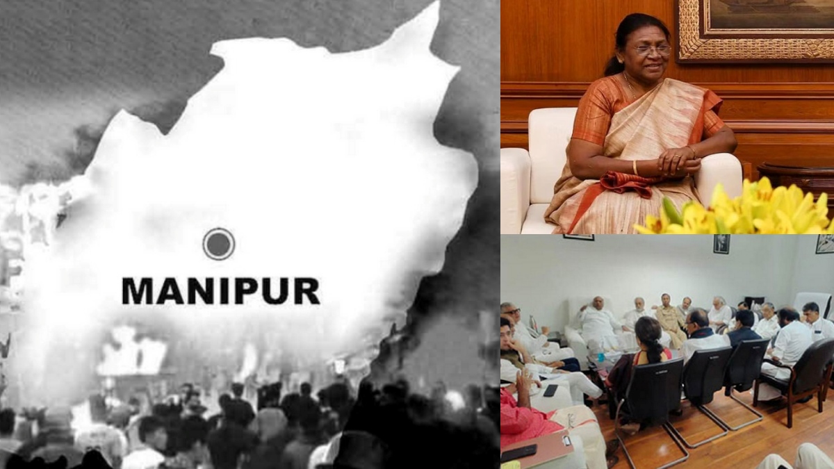 மணிப்பூர் வன்முறை.. குடியரசு தலைவரை சந்தித்த திமுக எம்பி கனிமொழி உள்பட ...