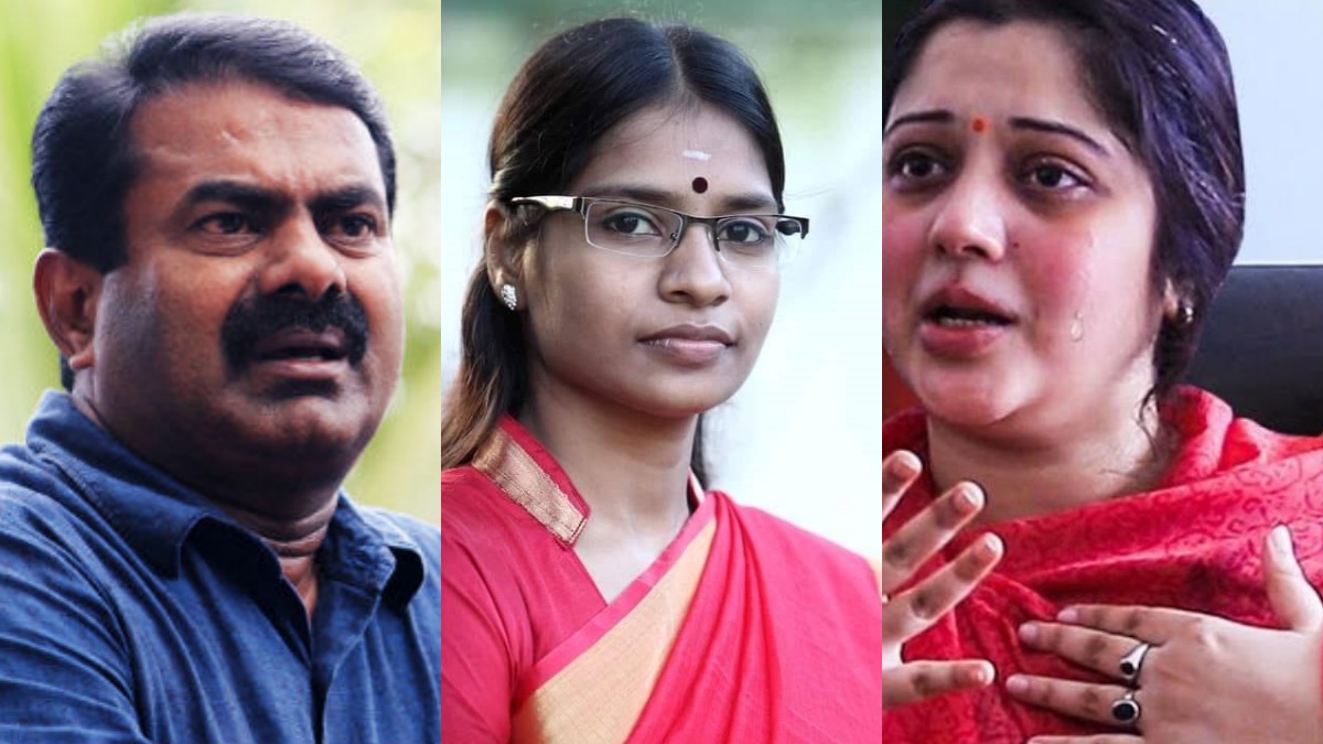 விஜயலட்சுமி vs வீரலட்சுமி இடையே "பயங்கர" சண்டை-மிதிச்சுடுவேன் என ...