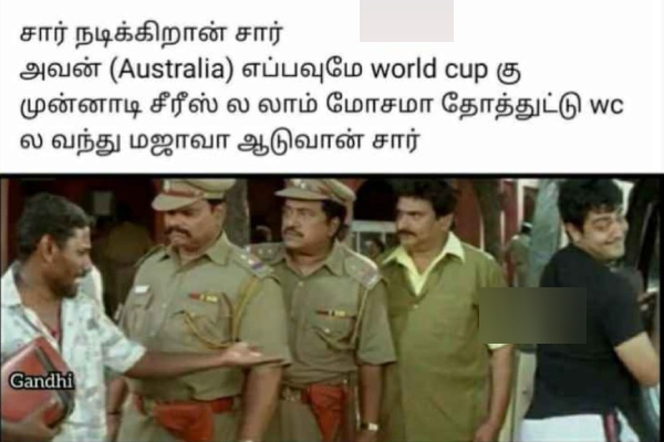 டிவில மேட்ச் ஓடுது கையில போனையும் வச்சு ஸ்கோர் பார்க்குறான் சரியான மண்டக்கோளாரு புடிச்சவன்