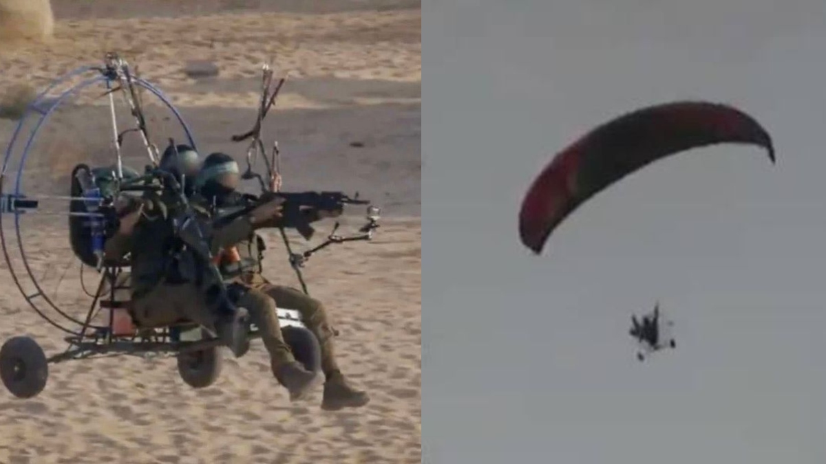 பப்ஜியில் வருவது போல.. விதவிதமான வாகனங்களில் தாழ்வாக பறந்து வந்த ஹமாஸ் ...