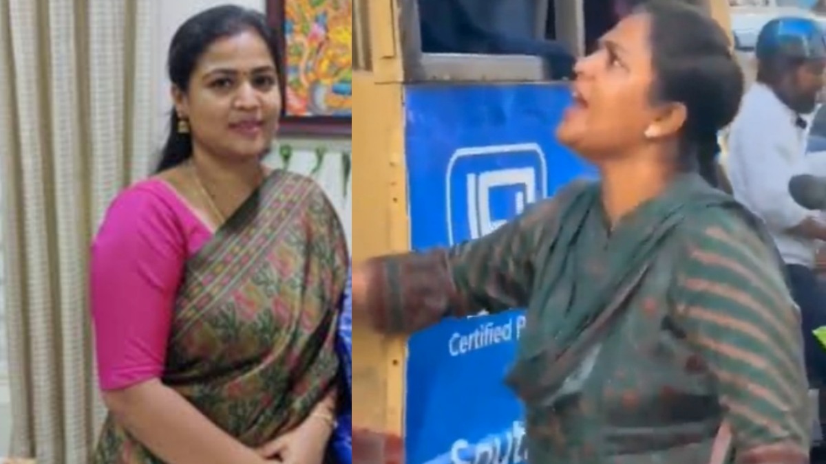 அரசு பேருந்தில் தொங்கிய மாணவர்களை தாக்கிய.. பாஜக நடிகை ரஞ்சனா நாச்சியார் கைது | Actress Ranjana ...