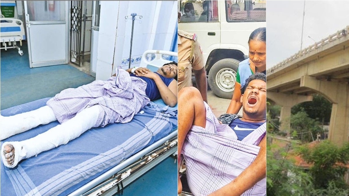 மதுரையில் போலீசிடம் தப்ப முயன்ற ரவுடி.. இரண்டு காலிலும் போடப்பட்ட ...