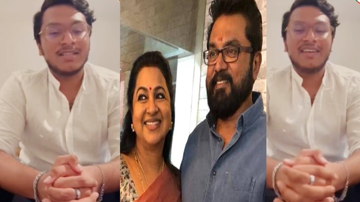 நான் தான் நடிகர் சரத்குமார் மகன் “ராகுல்”.. ராதிகா பற்றி திடீரென வீடியோ ...